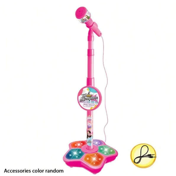 Kids Microphone Stand Toy – Portable Children’s Karaoke Machine with ...