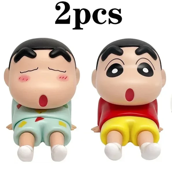 Crayon Shin-Chan Anime Figure Phone Holder – Kawaii Desktop Ornament ...